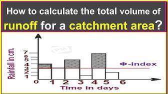 How to calculate the volume of runoff for a catchment area?/Finding vol. of runoff for the rainfall.