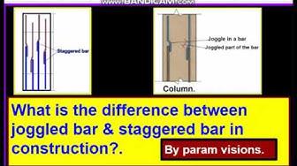 What is the difference between joggled bar & a staggered bar in ...